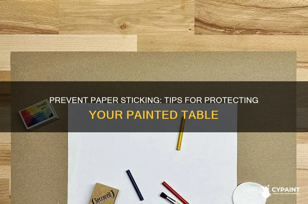 Prevent Paper Sticking: Tips For Protecting Your Painted Table | CyPaint