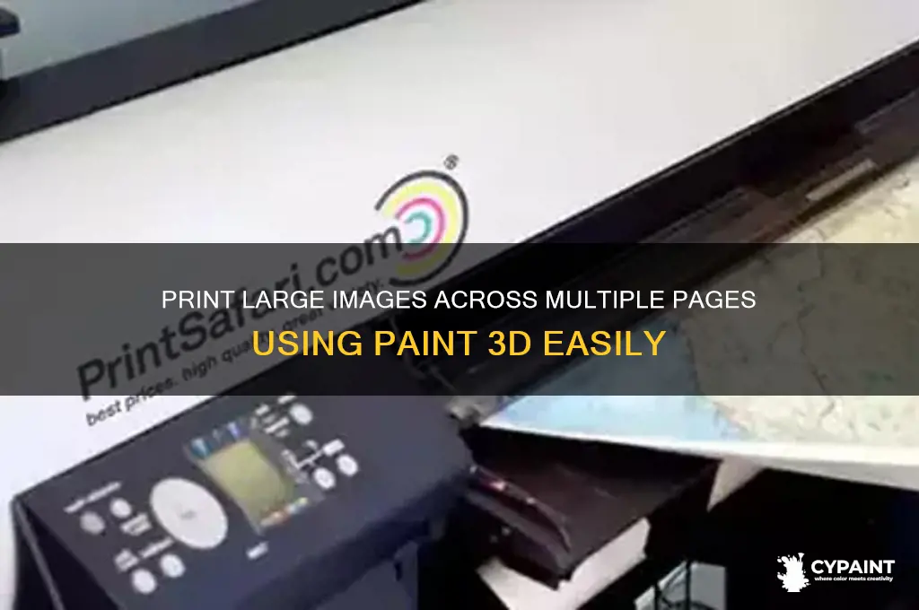 Print Large Images Across Multiple Pages Using Paint 3D Easily | CyPaint