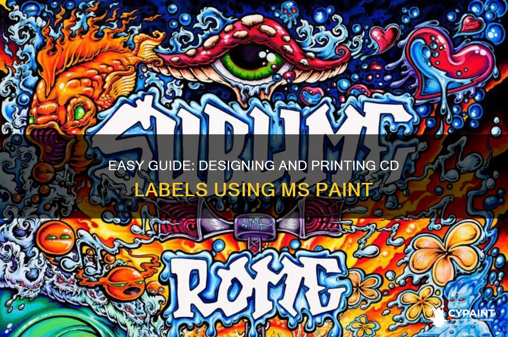 Easy Guide: Designing And Printing Cd Labels Using Ms Paint | CyPaint
