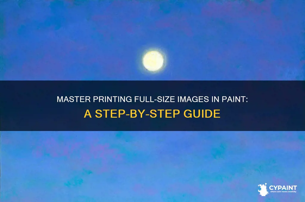 Master Printing Full-Size Images In Paint: A Step-By-Step Guide | CyPaint