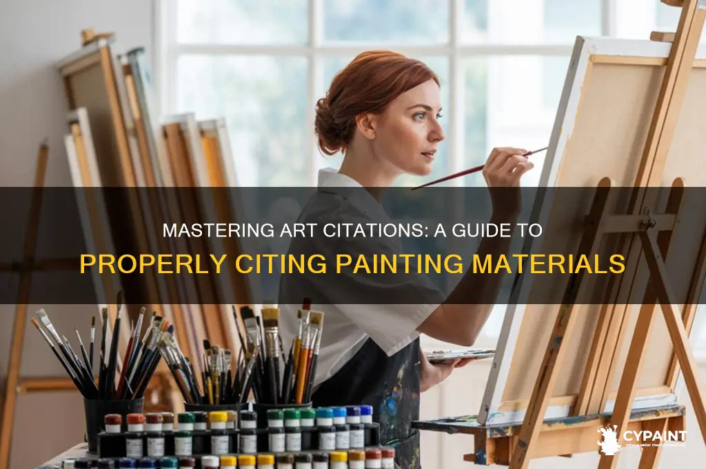 Mastering Art Citations: A Guide To Properly Citing Painting Materials ...