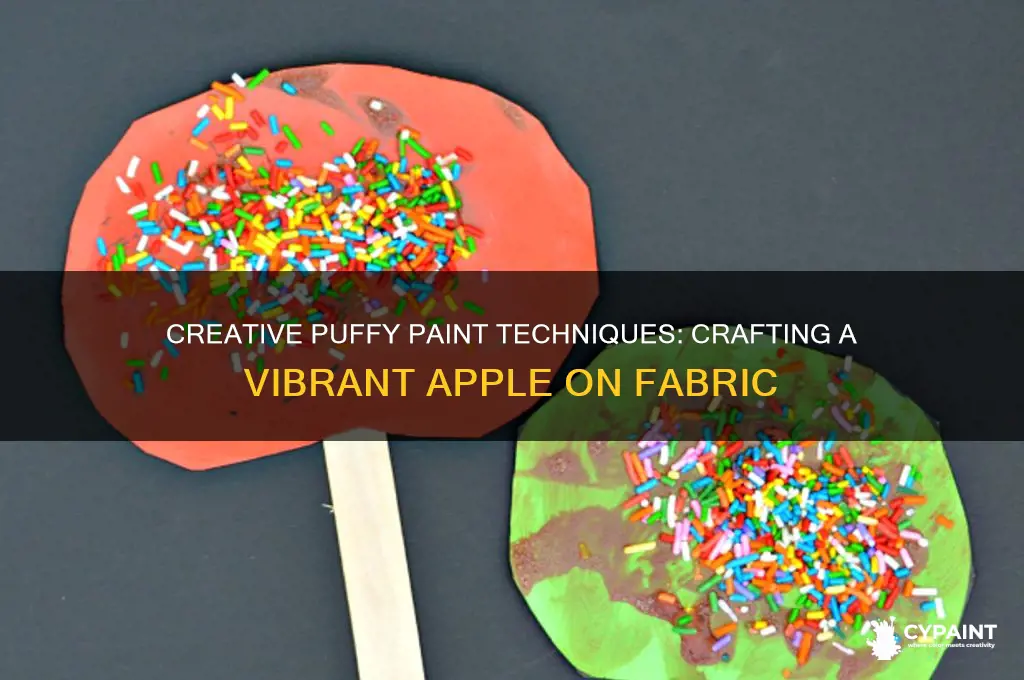 Creative Puffy Paint Techniques: Crafting A Vibrant Apple On Fabric ...