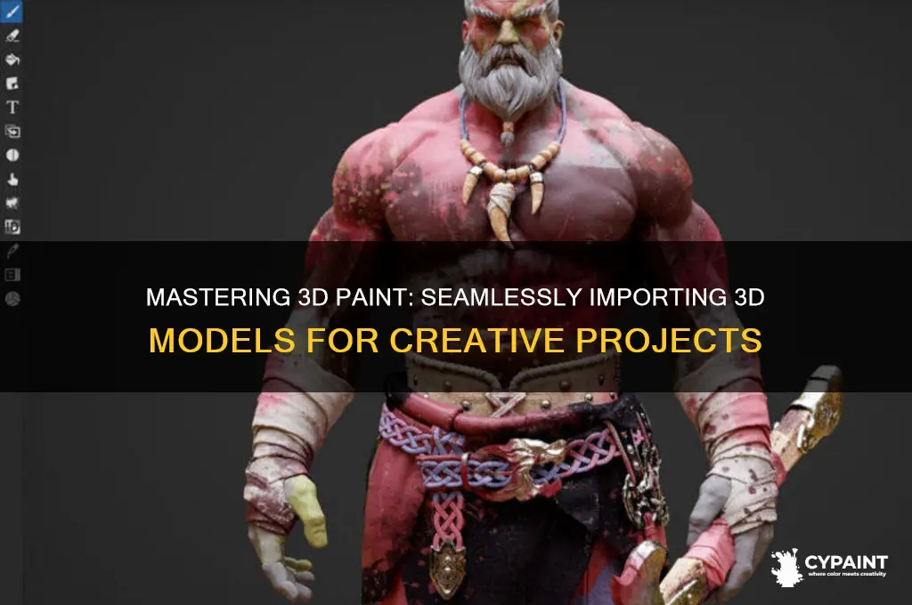 Mastering 3D Paint: Seamlessly Importing 3D Models For Creative ...
