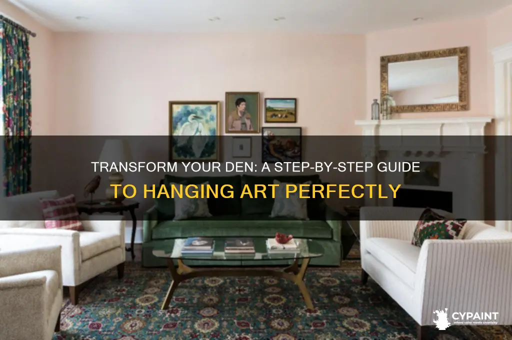 Transform Your Den: A Step-By-Step Guide To Hanging Art Perfectly | CyPaint