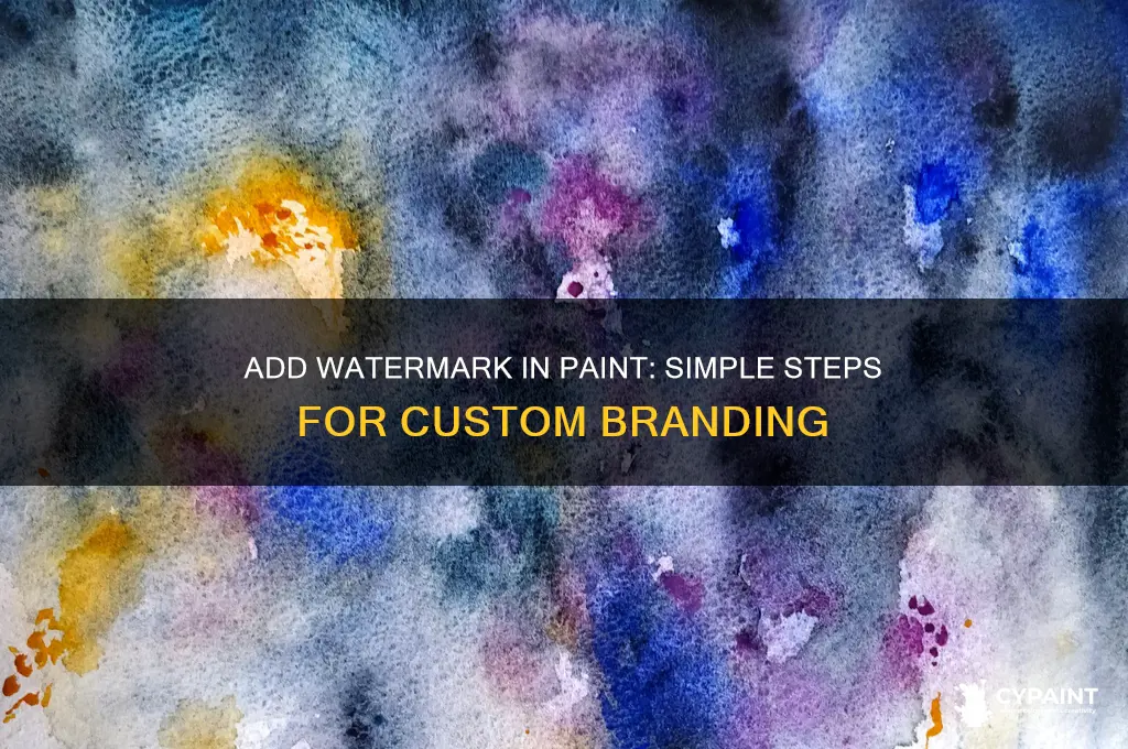 Add Watermark In Paint: Simple Steps For Custom Branding | CyPaint