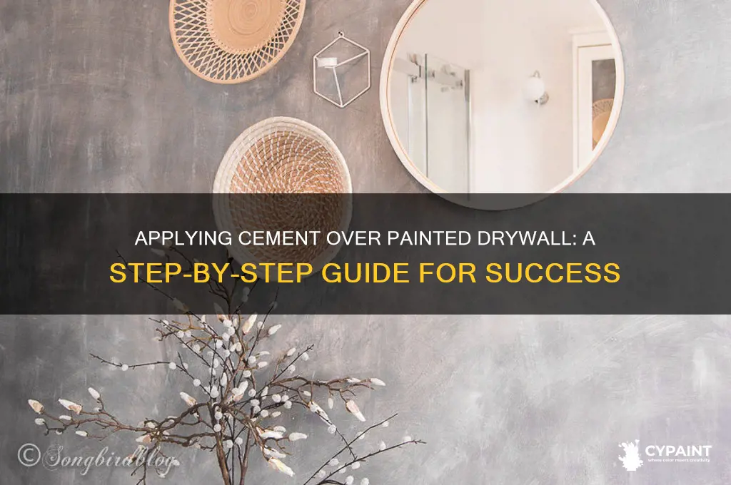 Applying Cement Over Painted Drywall: A Step-By-Step Guide For Success ...