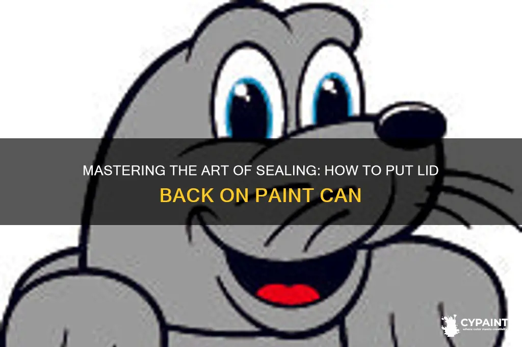 Mastering The Art Of Sealing: How To Put Lid Back On Paint Can | CyPaint