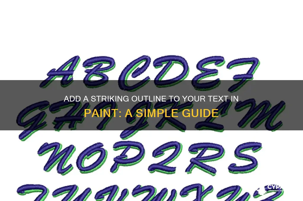 Add A Striking Outline To Your Text In Paint: A Simple Guide | CyPaint