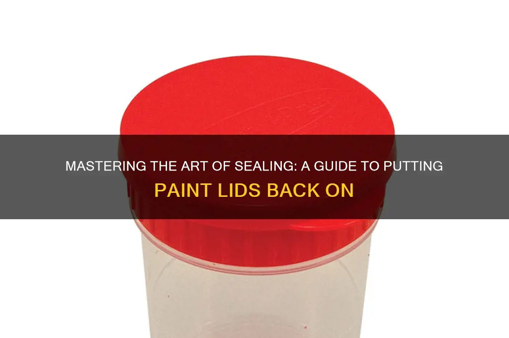 Mastering The Art Of Sealing: A Guide To Putting Paint Lids Back On ...