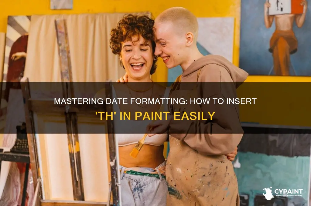 Mastering Date Formatting: How To Insert 'Th' In Paint Easily | CyPaint