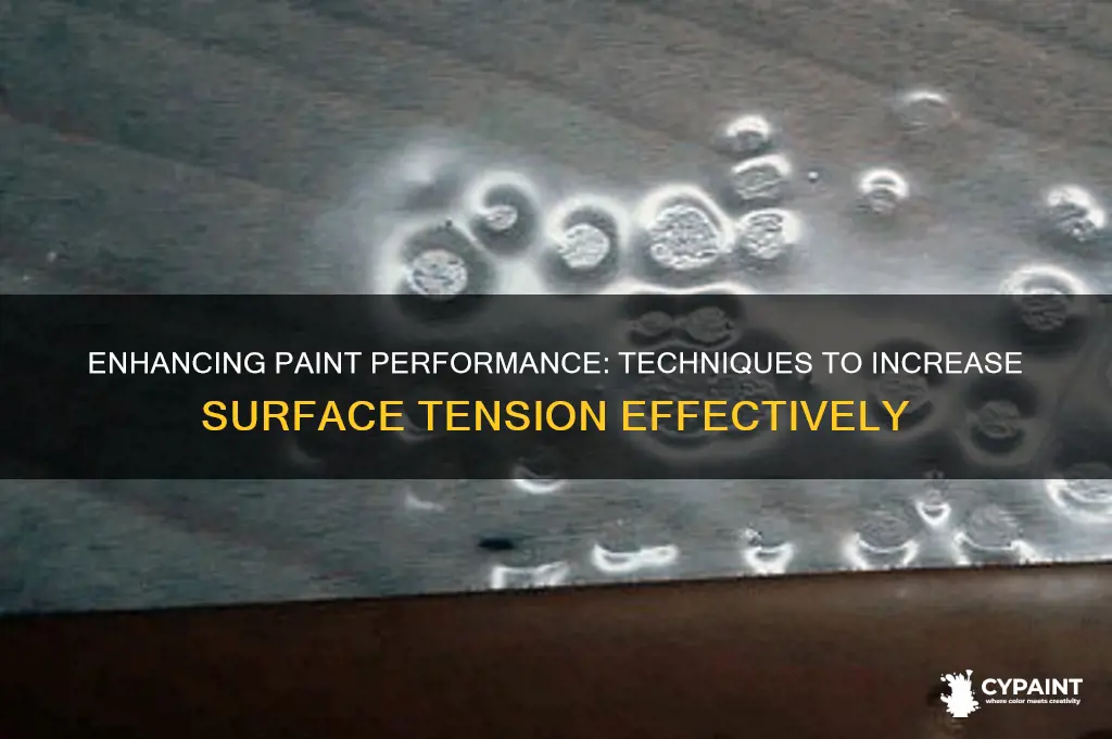 Enhancing Paint Performance: Techniques To Increase Surface Tension ...