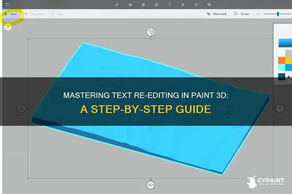 Mastering Text Re-Editing In Paint 3D: A Step-By-Step Guide | CyPaint