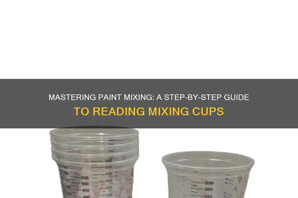 Mastering Paint Mixing: A Step-By-Step Guide To Reading Mixing Cups ...