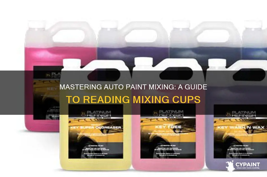 Mastering Auto Paint Mixing: A Guide To Reading Mixing Cups | CyPaint