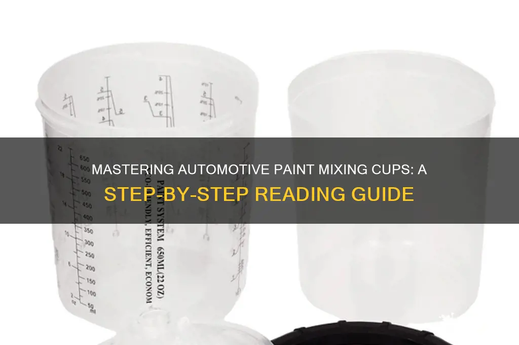 Mastering Automotive Paint Mixing Cups: A Step-By-Step Reading Guide ...