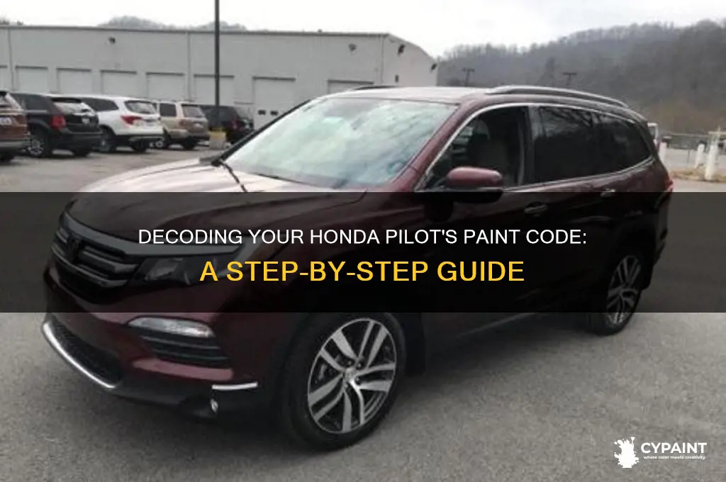 Decoding Your Honda Pilot's Paint Code: A Step-By-Step Guide | CyPaint