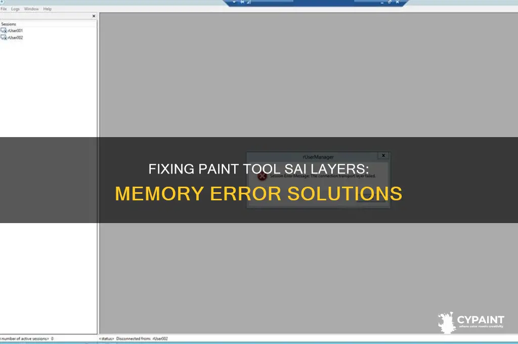 Fixing Paint Tool Sai Layers: Memory Error Solutions | CyPaint