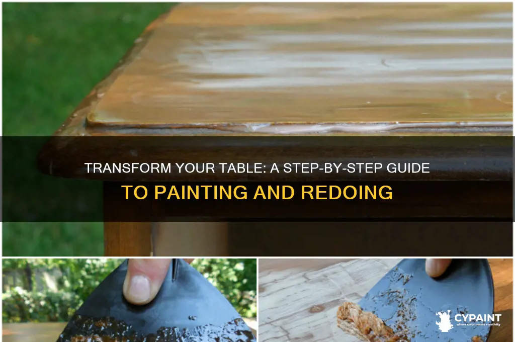 Transform Your Table: A Step-By-Step Guide To Painting And Redoing ...