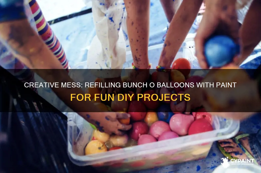 Creative Mess: Refilling Bunch O Balloons With Paint For Fun Diy ...