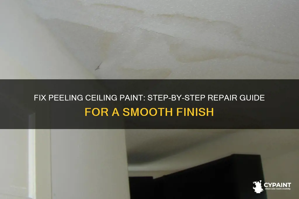 Fix Peeling Ceiling Paint: Step-By-Step Repair Guide For A Smooth ...