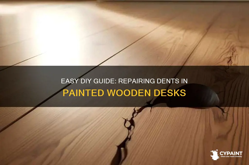 Easy Diy Guide: Repairing Dents In Painted Wooden Desks | CyPaint