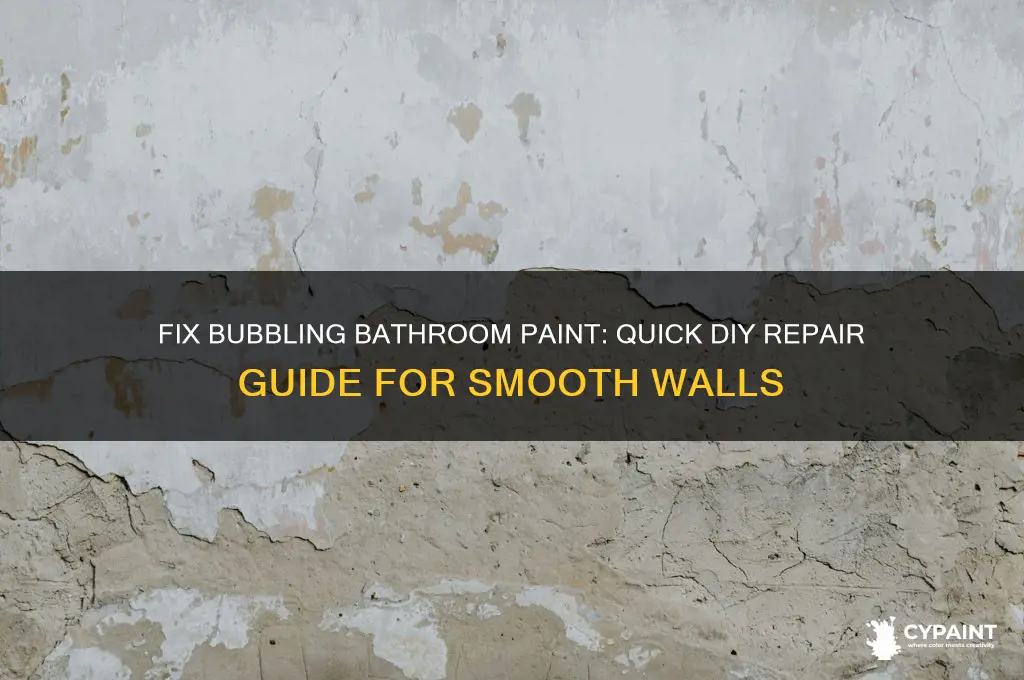 Fix Bubbling Bathroom Paint: Quick Diy Repair Guide For Smooth Walls ...