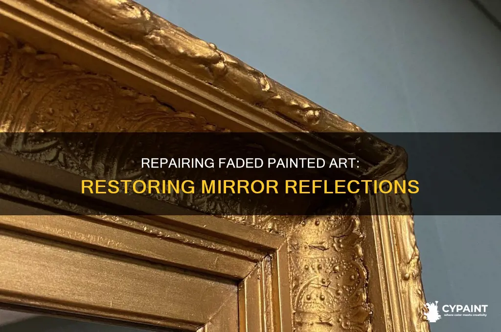 Repairing Faded Painted Art: Restoring Mirror Reflections | CyPaint