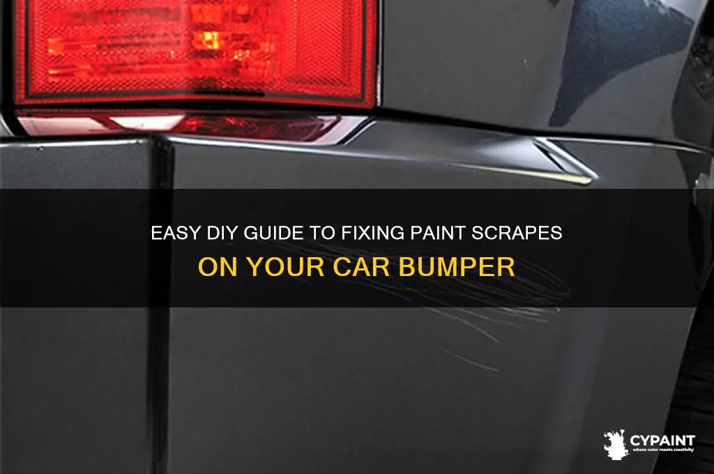 Easy Diy Guide To Fixing Paint Scrapes On Your Car Bumper | CyPaint