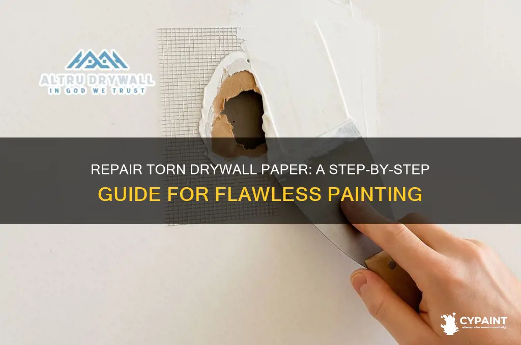 Repair Torn Drywall Paper: A Step-By-Step Guide For Flawless Painting ...