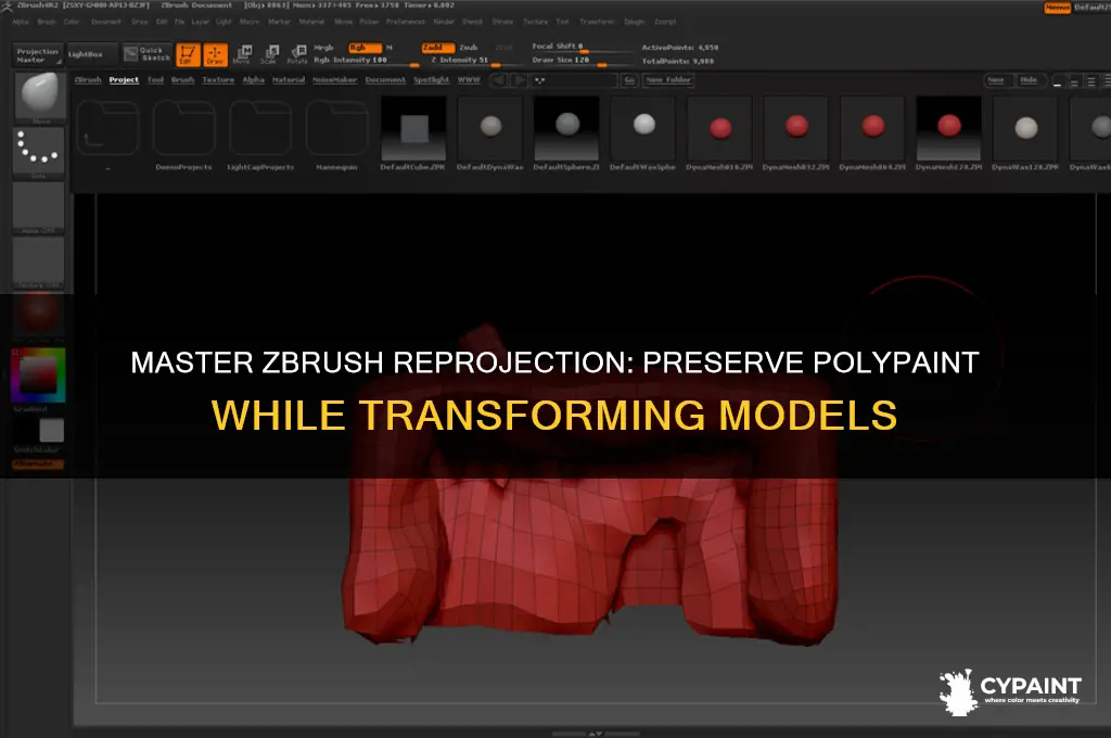 Master Zbrush Reprojection: Preserve Polypaint While Transforming ...