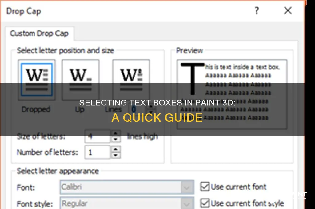 Selecting Text Boxes In Paint 3D: A Quick Guide | CyPaint
