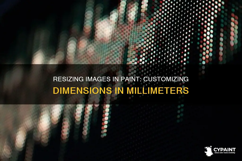 Resizing Images In Paint: Customizing Dimensions In Millimeters | CyPaint