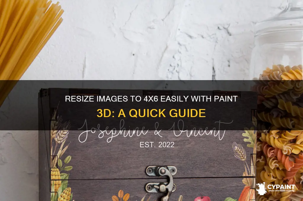 Resize Images To 4X6 Easily With Paint 3D: A Quick Guide | CyPaint