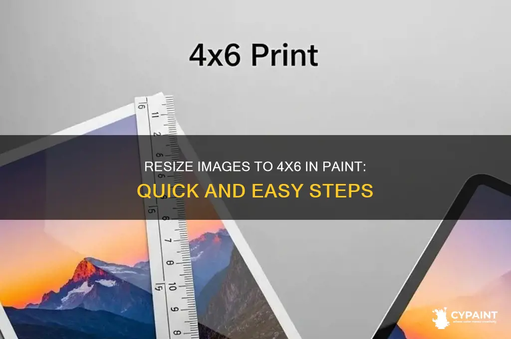 Resize Images To 4X6 In Paint: Quick And Easy Steps | CyPaint