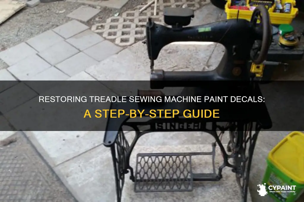 Restoring Treadle Sewing Machine Paint Decals: A Step-By-Step Guide ...