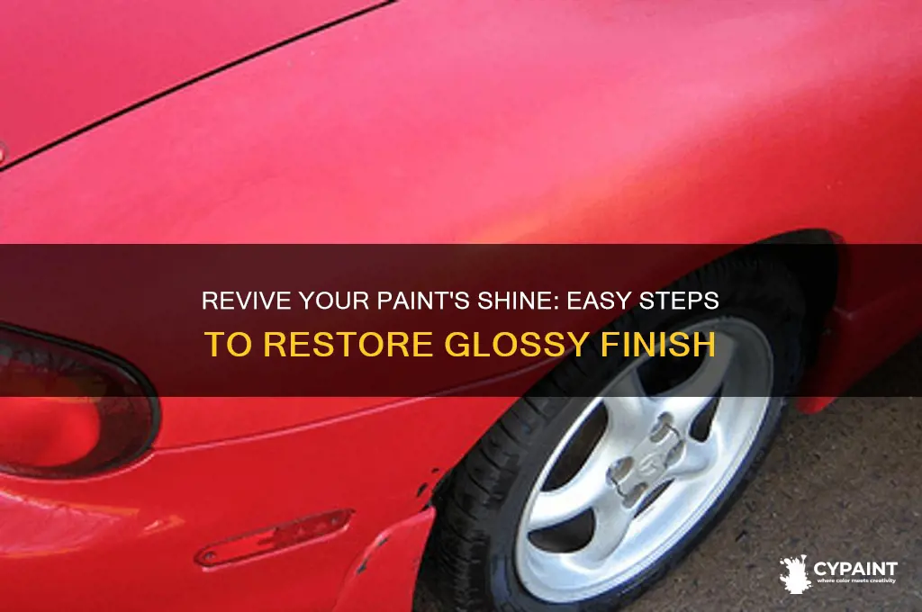 Revive Your Paint's Shine: Easy Steps To Restore Glossy Finish | CyPaint