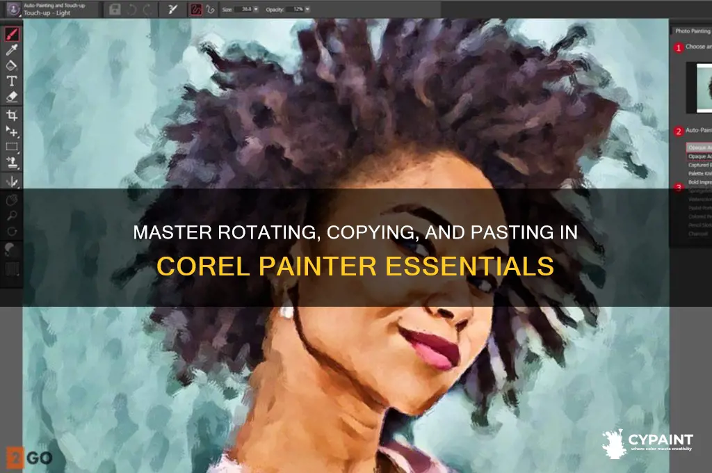 Master Rotating, Copying, And Pasting In Corel Painter Essentials | CyPaint