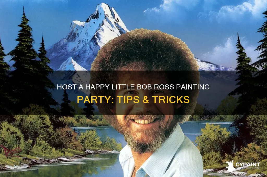Host A Happy Little Bob Ross Painting Party: Tips & Tricks | CyPaint