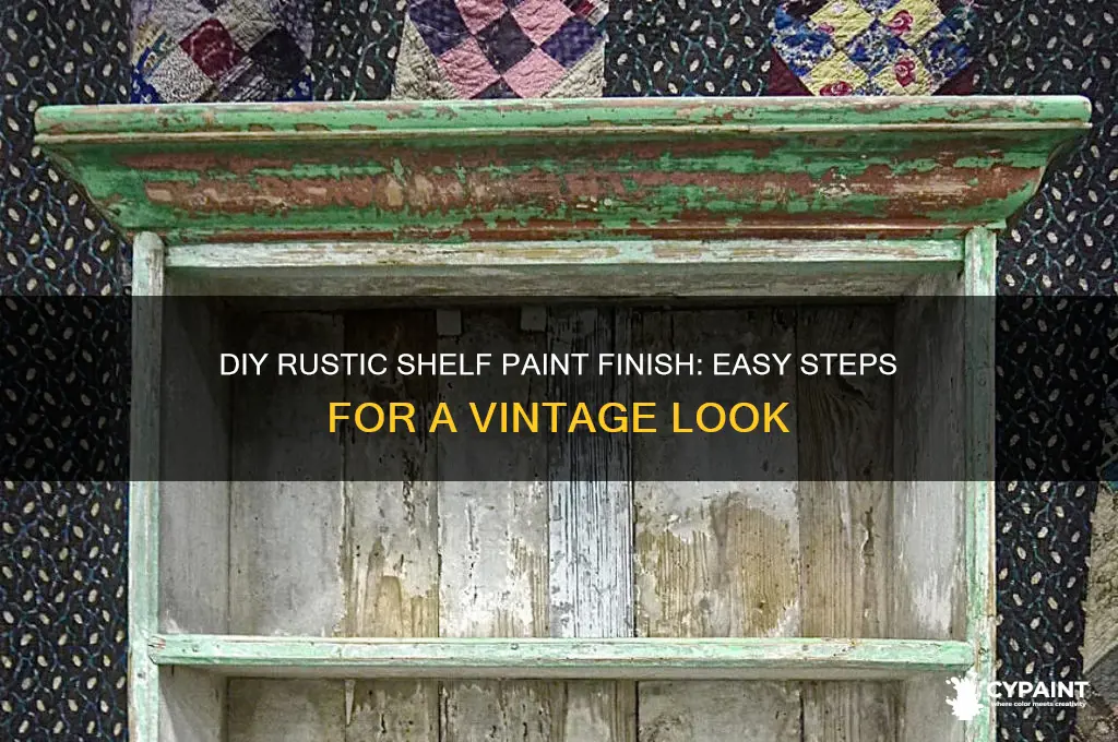 Diy Rustic Shelf Paint Finish: Easy Steps For A Vintage Look | CyPaint