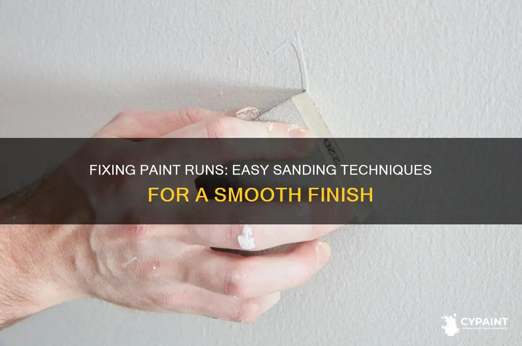 Fixing Paint Runs: Easy Sanding Techniques For A Smooth Finish | CyPaint