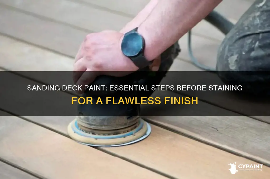 Sanding Deck Paint: Essential Steps Before Staining For A Flawless ...