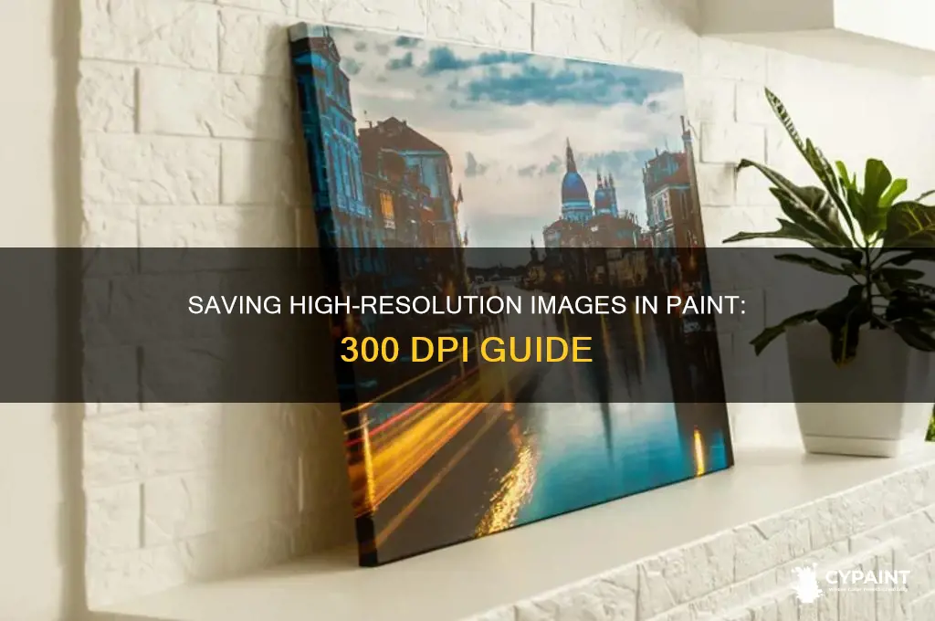 Saving High-Resolution Images In Paint: 300 Dpi Guide | CyPaint