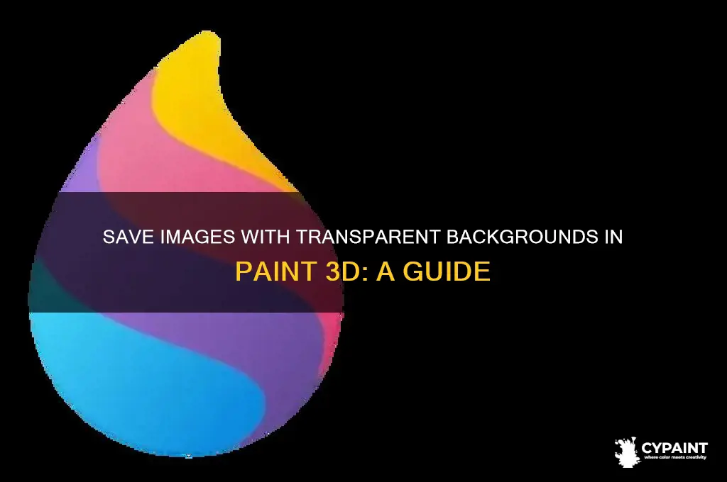 Save Images With Transparent Backgrounds In Paint 3D: A Guide | CyPaint