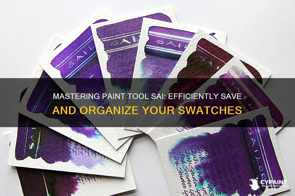 Mastering Paint Tool Sai: Efficiently Save And Organize Your Swatches ...