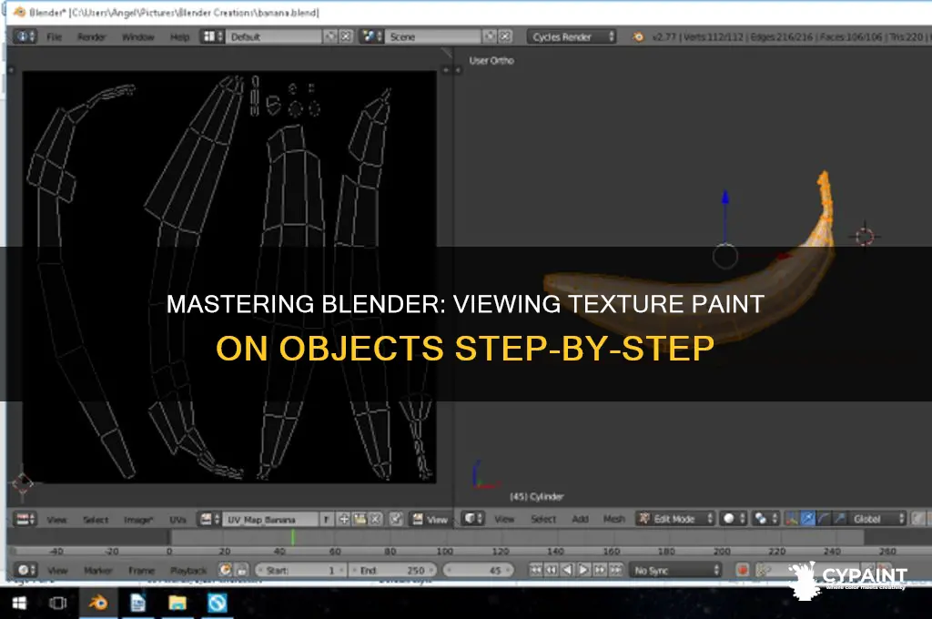 Mastering Blender: Viewing Texture Paint On Objects Step-By-Step | CyPaint
