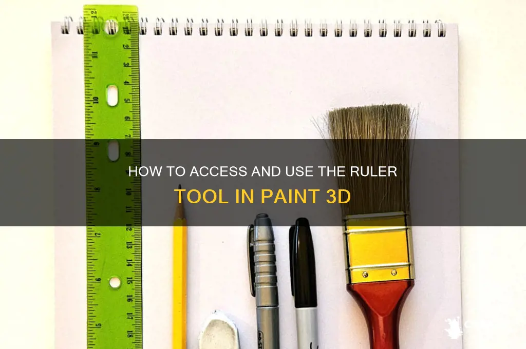 How To Access And Use The Ruler Tool In Paint 3D | CyPaint