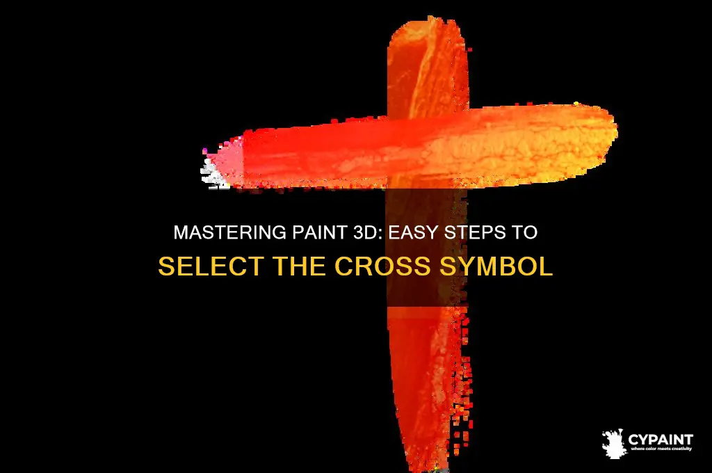 Mastering Paint 3D: Easy Steps To Select The Cross Symbol | CyPaint