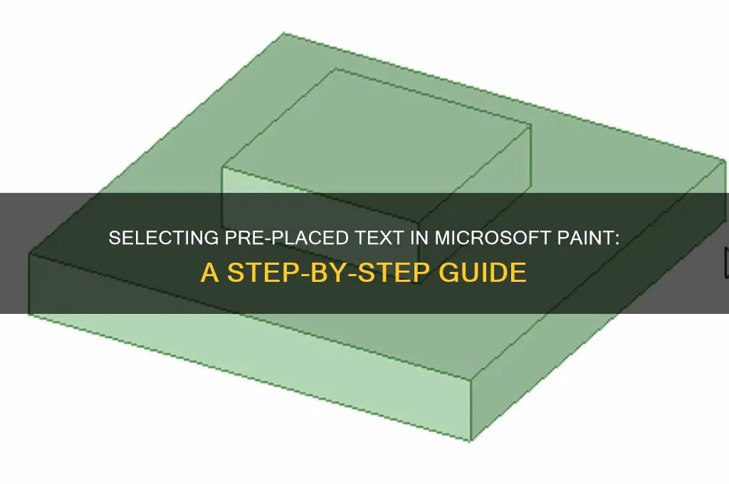 Selecting Pre-Placed Text In Microsoft Paint: A Step-By-Step Guide ...