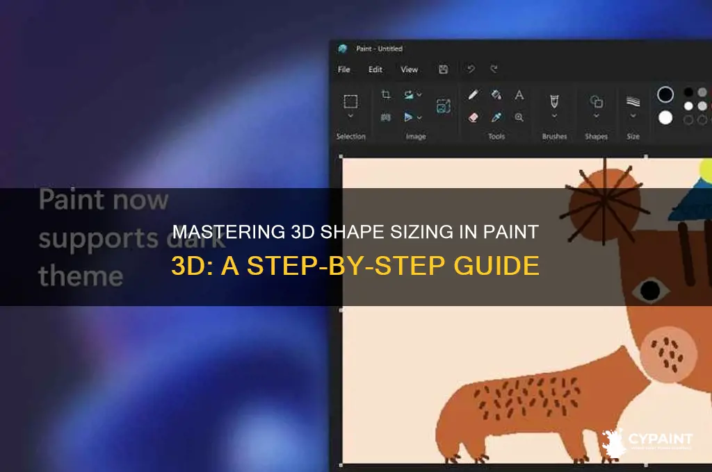 Mastering 3D Shape Sizing In Paint 3D: A Step-By-Step Guide | CyPaint