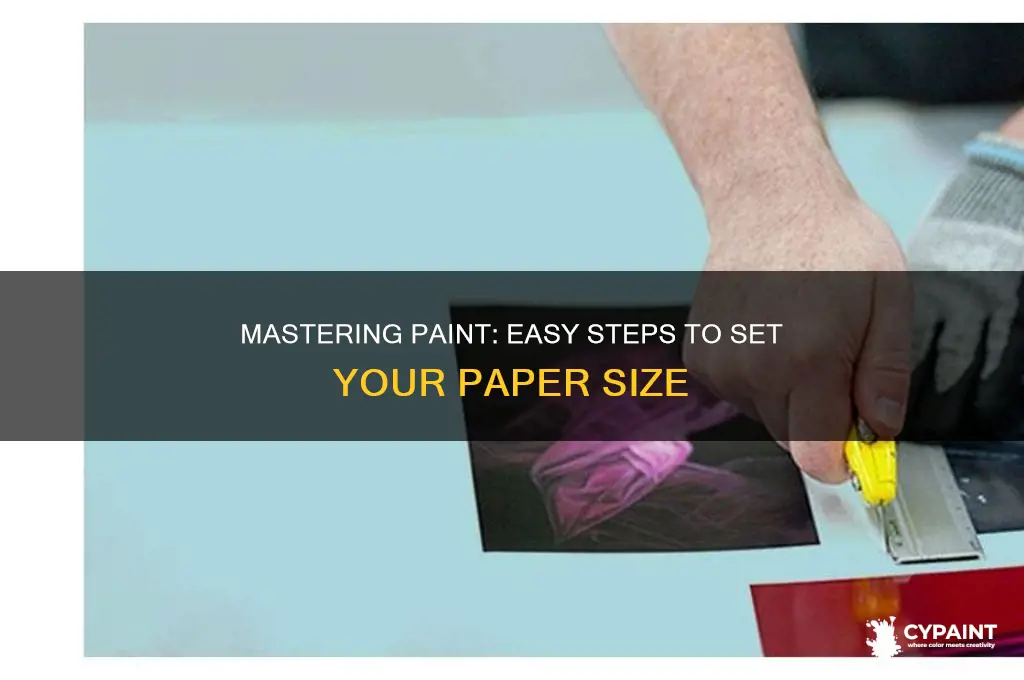 Mastering Paint: Easy Steps To Set Your Paper Size | CyPaint